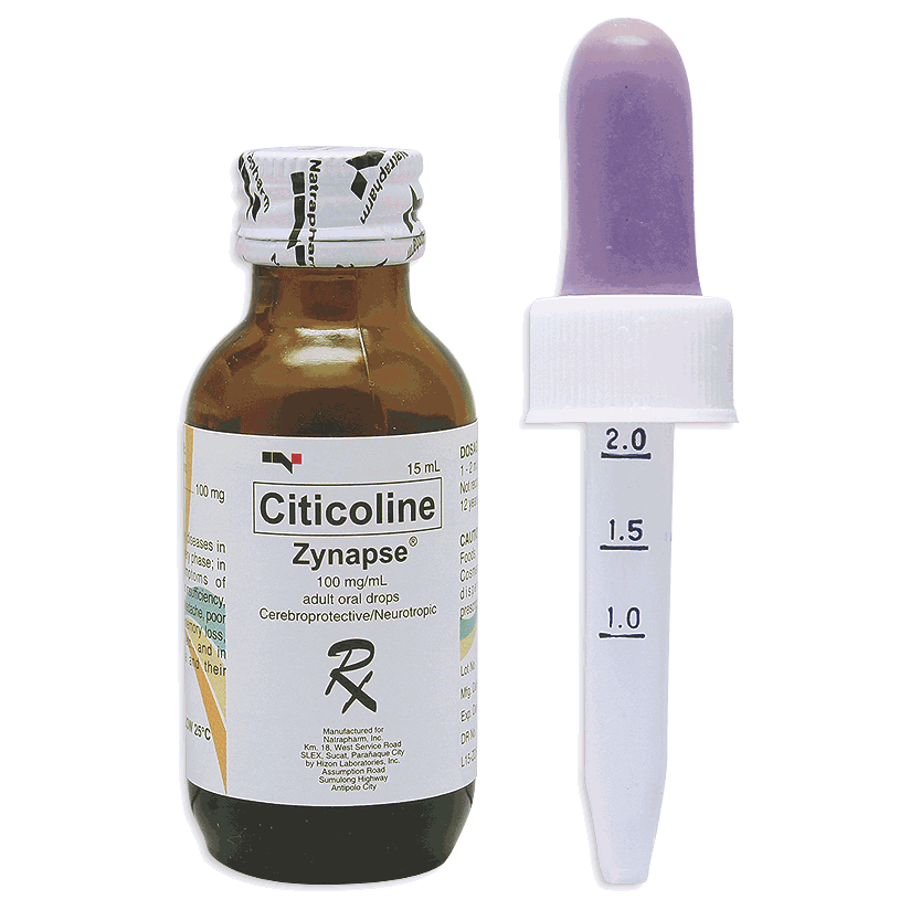 ZYNAPSE Citicoline 100mg / mL Oral Drops 15mL price in the Philippines ...
